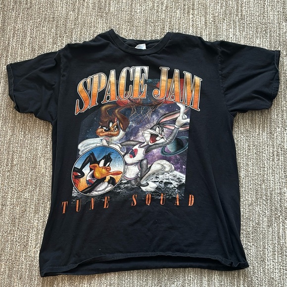 Amazon | Tops | Black Space Jam Graphic Tee | Poshmark